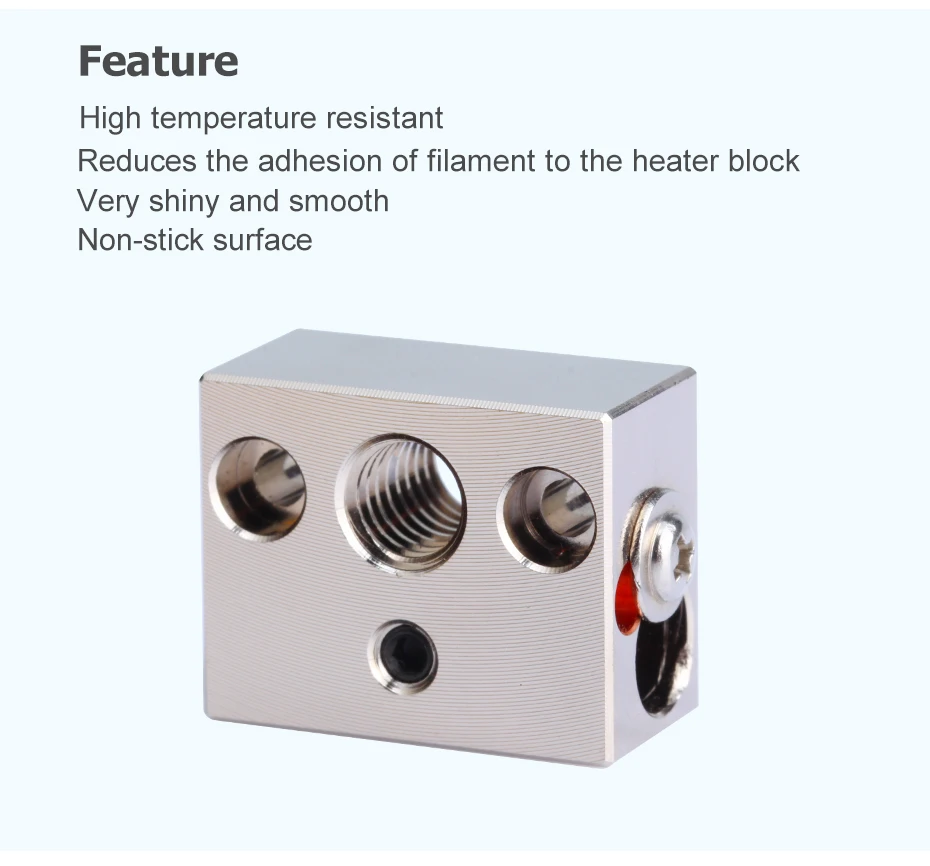 Ender3 S1 Plated Copper Heater Block