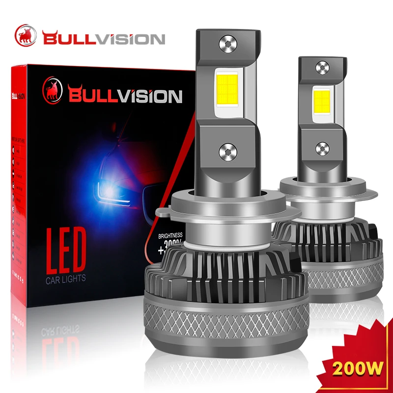 H11 Led H7 Canbus 200w 60000lm Car Headlight Bulbs H4 H1 Hb3 Hb4 Hir2 9005 9006 Turbo Led Auto ...