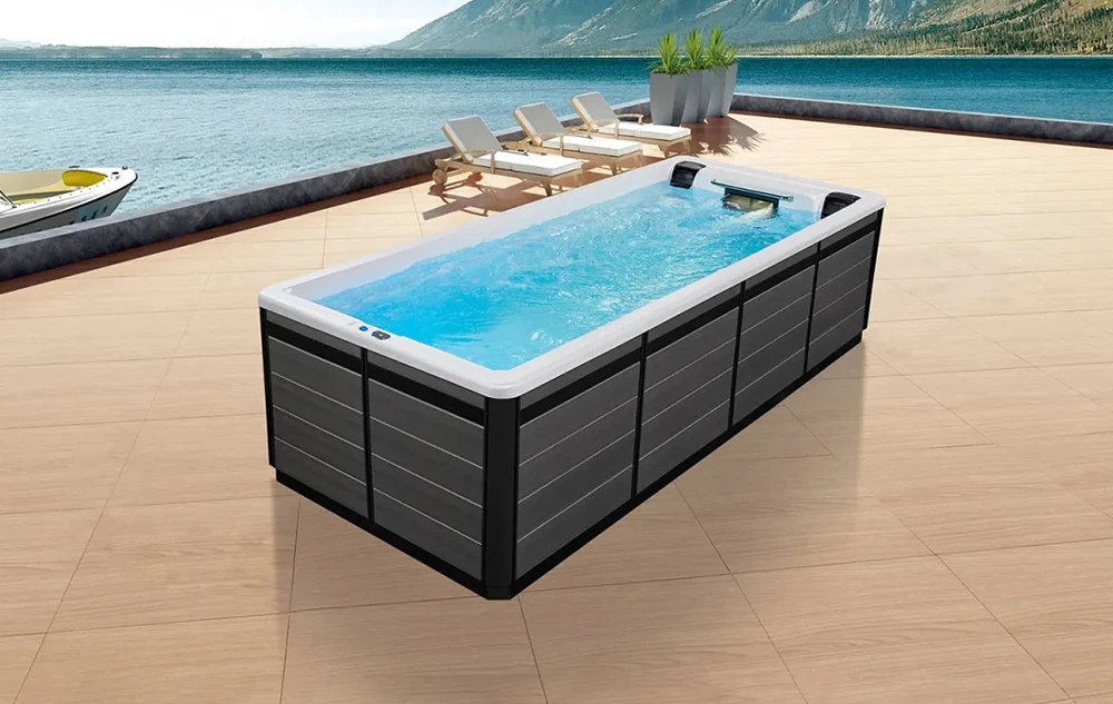 Piscinas-rectangulares-de-verano-piscina-familiar-grande-de-acr-lico ...