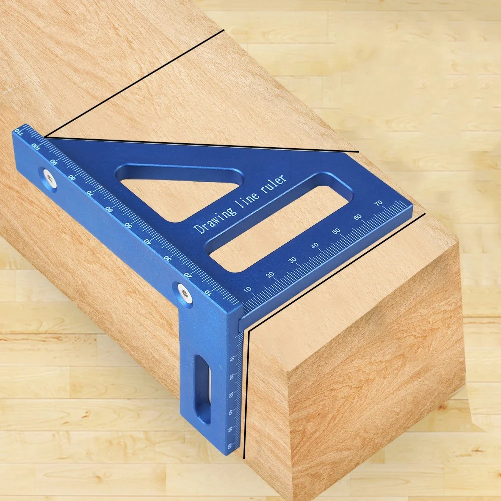 Carpenter-Square-Woodworking-Square-Protractor-Aluminum-Miter-Triangle ...