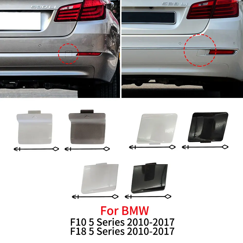 For BMW F10 Car Rear Bumper Tow Hook Cover Cap Accessory Black White ...