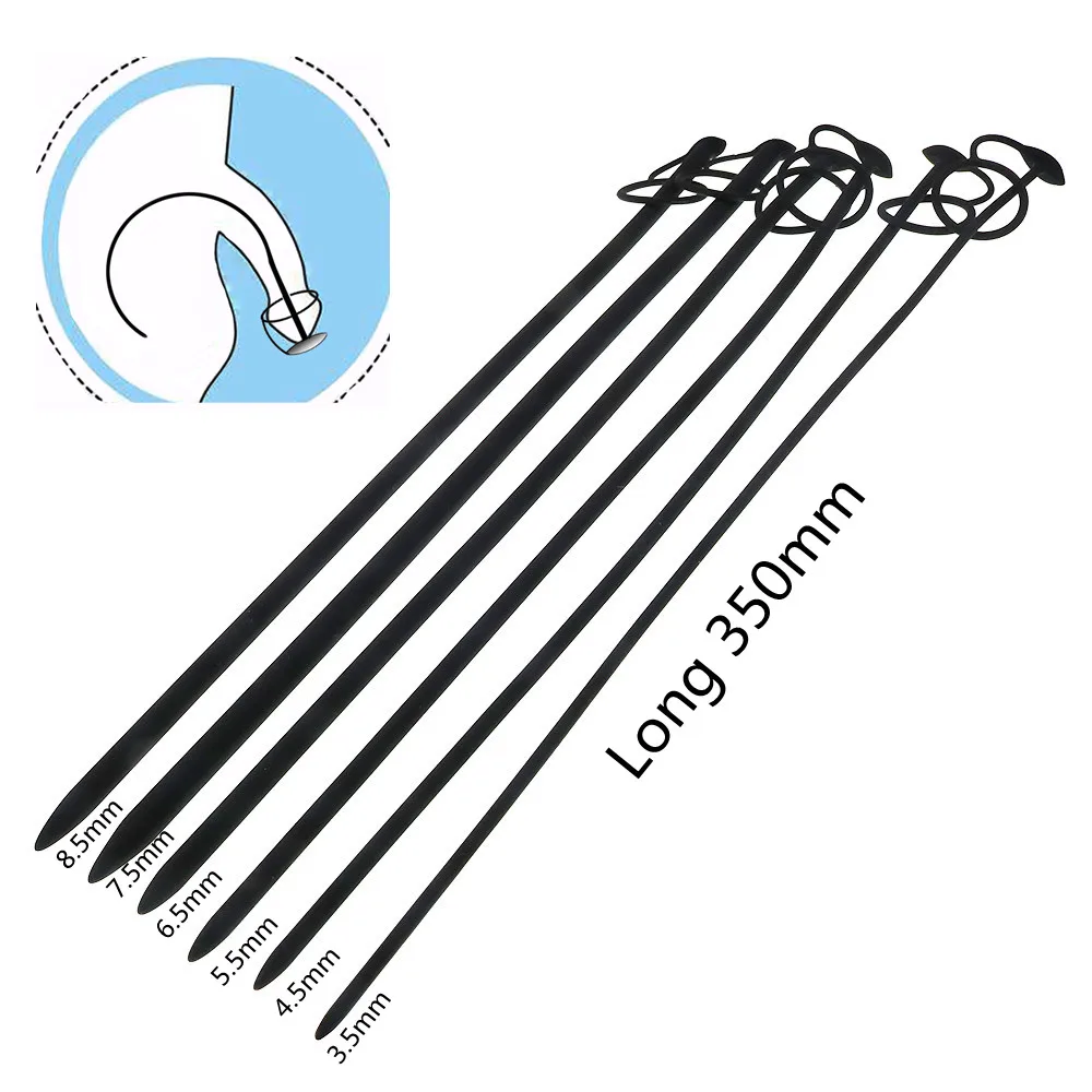 Super Long Silicone Urethral Catheter Sounds Dilator Horse Eye Urethra ...