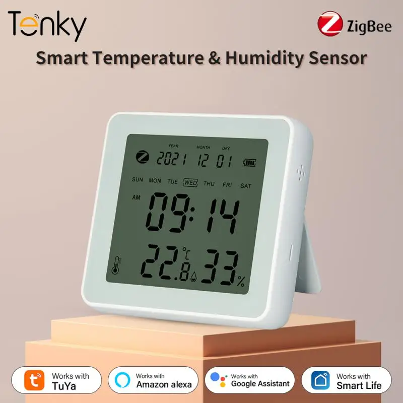 Tenky-Tuya-ZigBee-Sensor-de-humedad-y-temperatura-interior-Control-por ...
