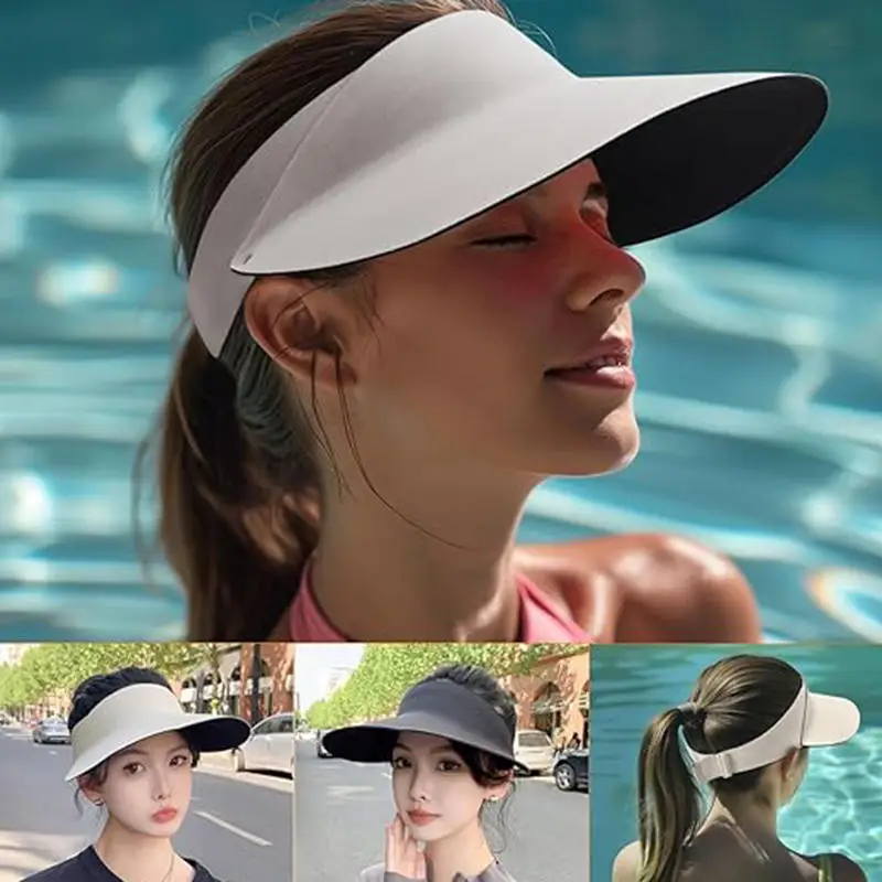 Summer Sunscreen Sun Hat For Women UV Protection Running Sports Empty ...