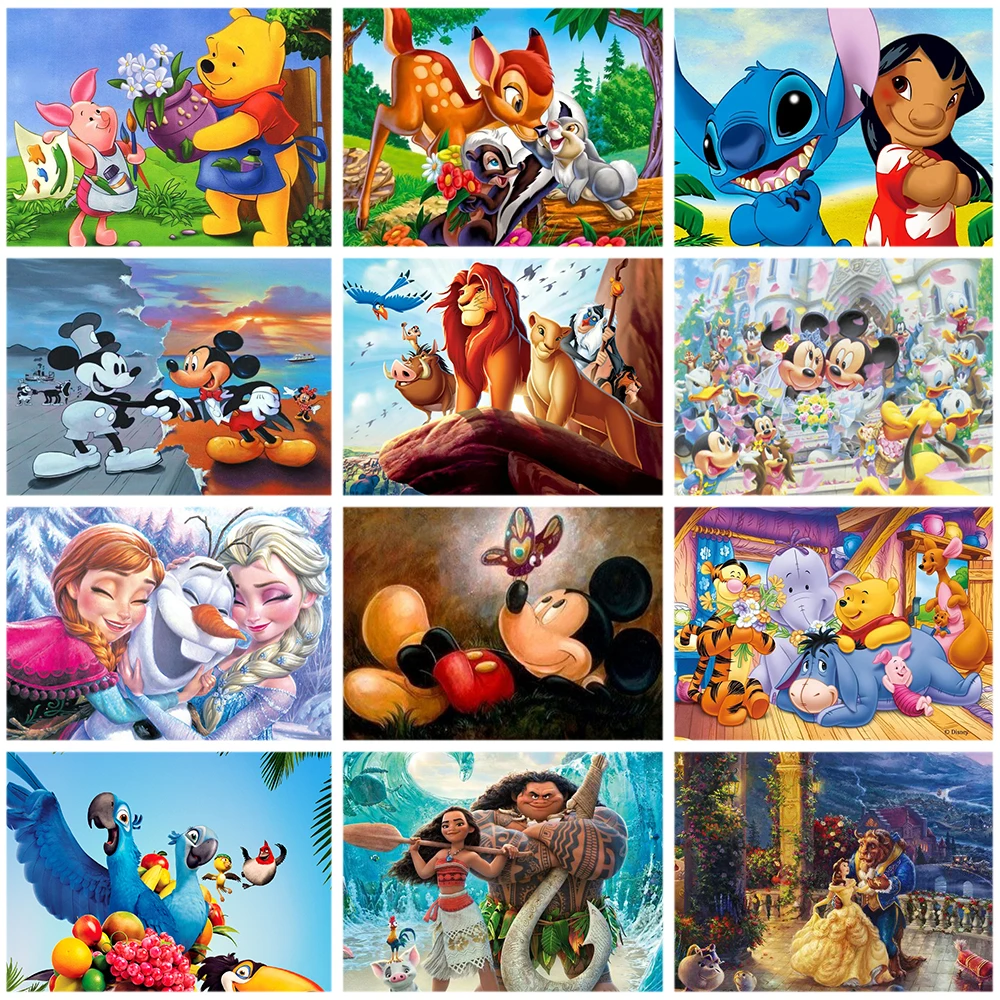 5d Diamond Painting Art Mickey Mouse | Diamond Art Winnie Pooh - Disney ...