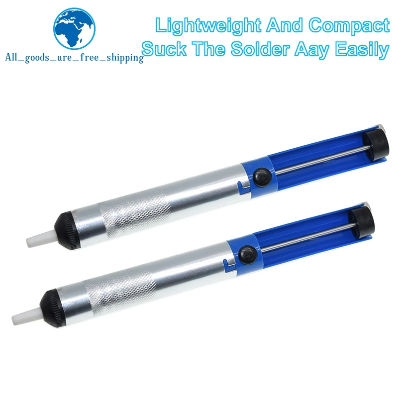 Aluminum Metal Desoldering Pump Suction Tin Gun Soldering Sucker Pen Removal Vacuum Soldering ...