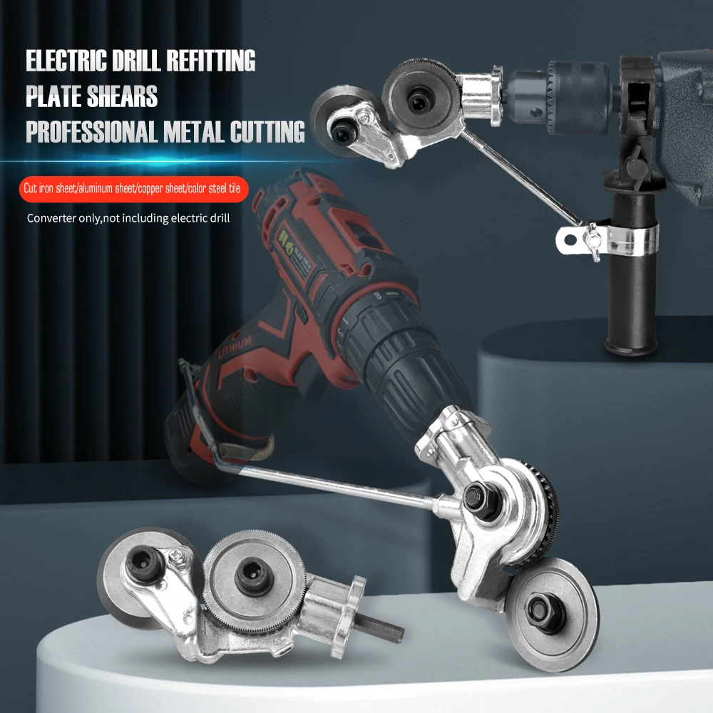 Metal-Sheet-Cutter-Electric-Drill-Plate-Cutter-Free-Cutting-Tool ...