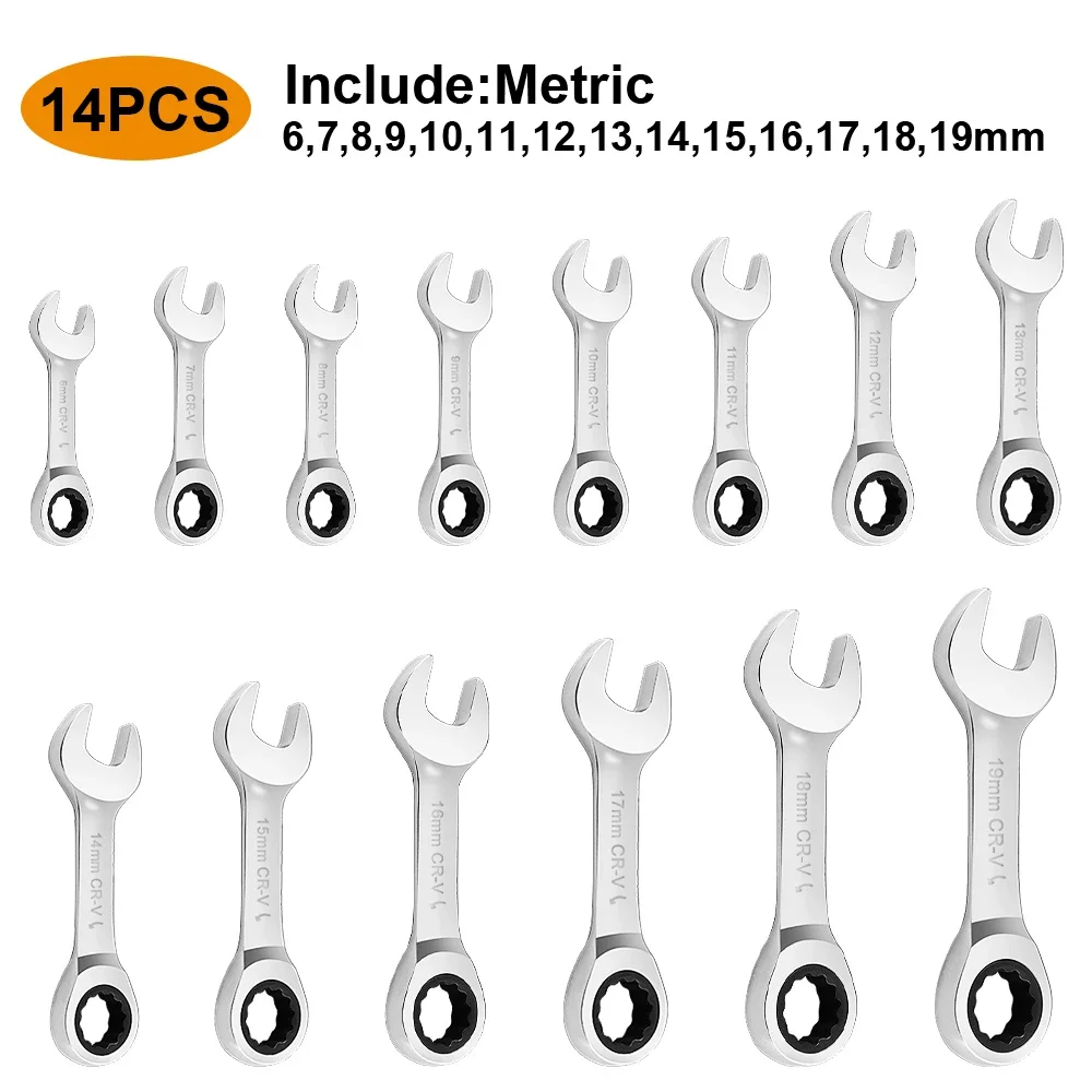 1pcs-6mm-19mm-Reversible-Combination-Stubby-Single-Wrench-Stubby ...