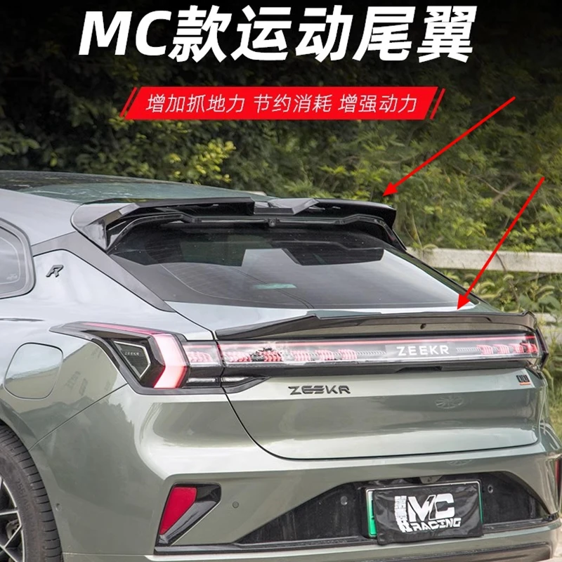 1Pcs-Black-Trunk-Tail-Rear-Wing-Spoiler-For-ZEEKR-001-2023-EV-MC-Sport ...