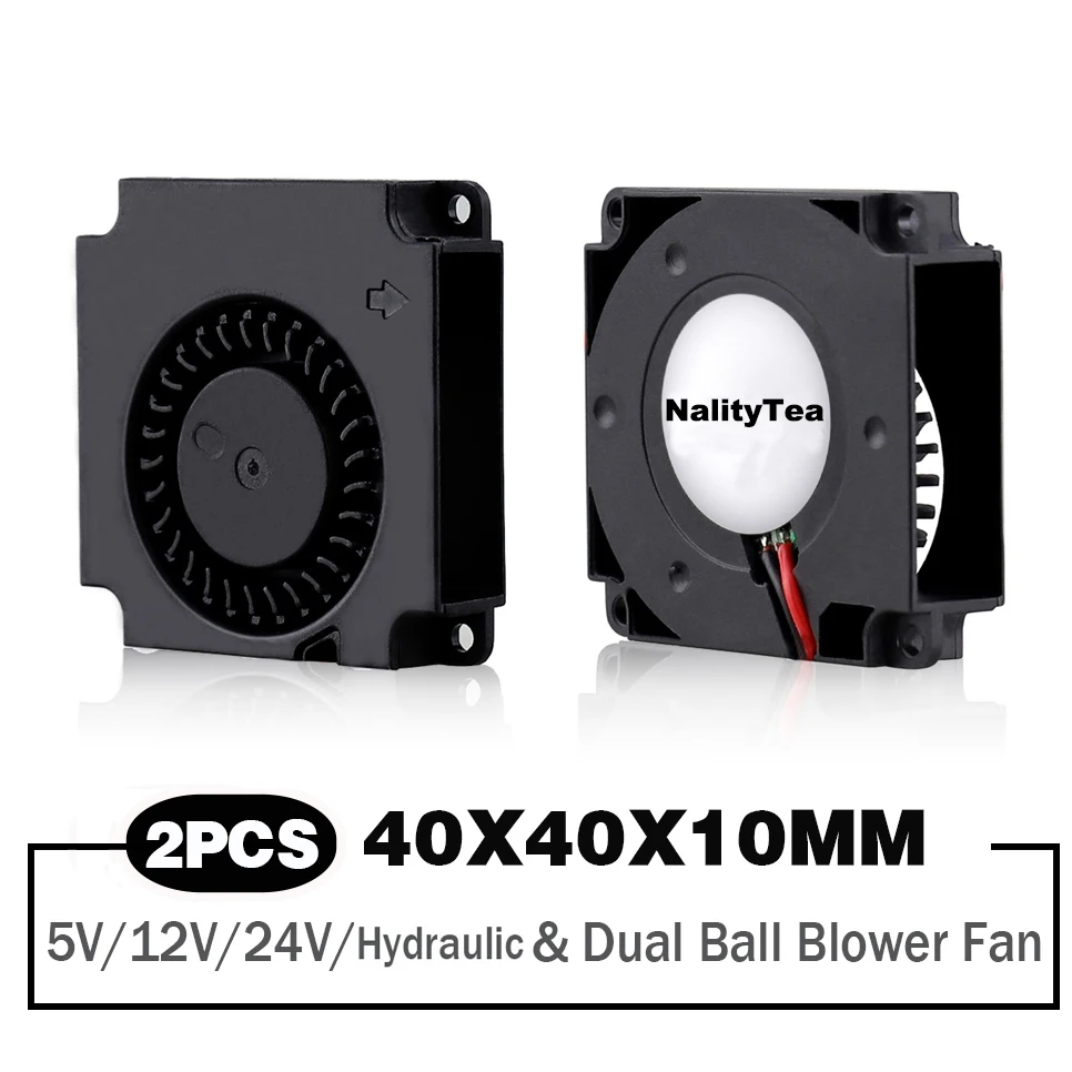 2PCS-40mm-4cm-3D-Printer-Fan-5V-12V-24V-4010-Blower-Printer-Cooling ...