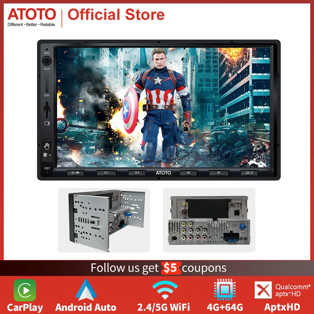 ATOTO S8 Ultra Car Radio 2 Din Android Car Stereo In-Dash Autoradio ...