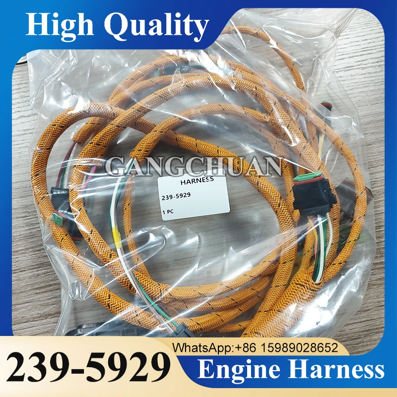 For-Caterpillar-CAT-Excavator-E365C-E374D-C15-Engine-Wiring-Harness-239 ...