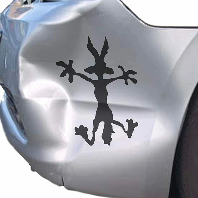 Wile-E-Coyote-Dent-Fix-Car-Decal-Sticker-Hitting-Wall-Decal-Cars-Truck ...