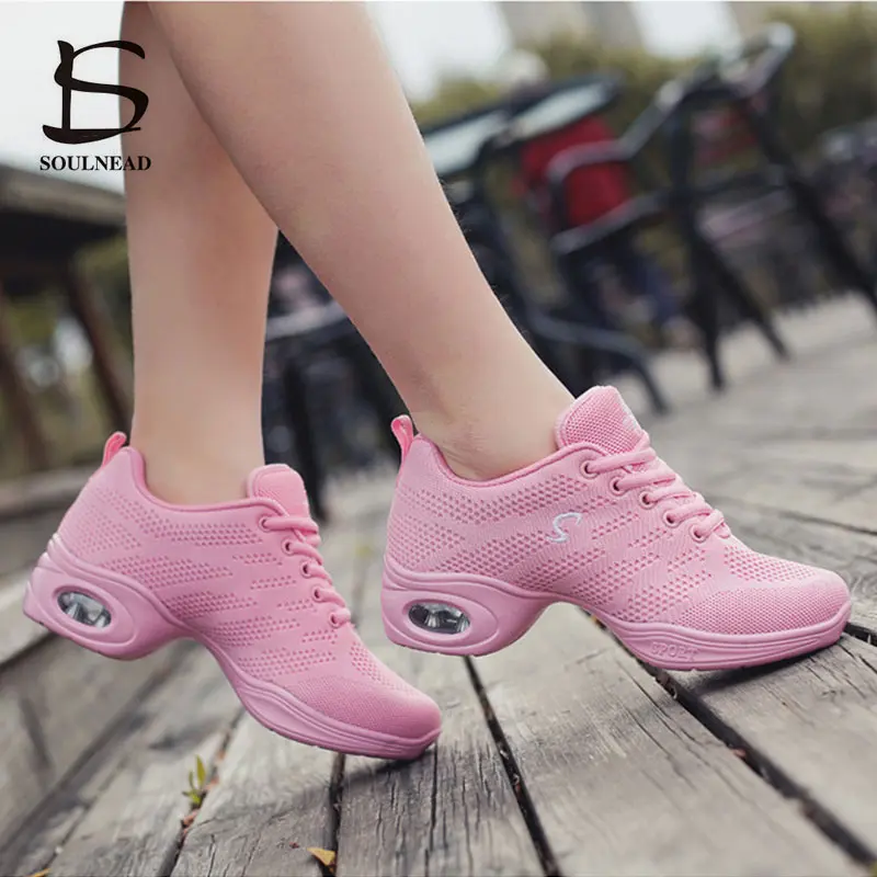 Women-Jazz-Dance-Sneakers-Female-Modern-Dance-Shoe-Breathable-Mesh ...