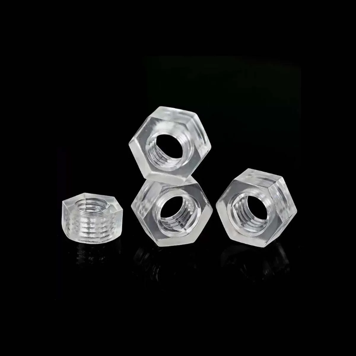 M8-plastic-nut-clear-Transparent-nut-arcylic-plastic-Metric-Coarse ...