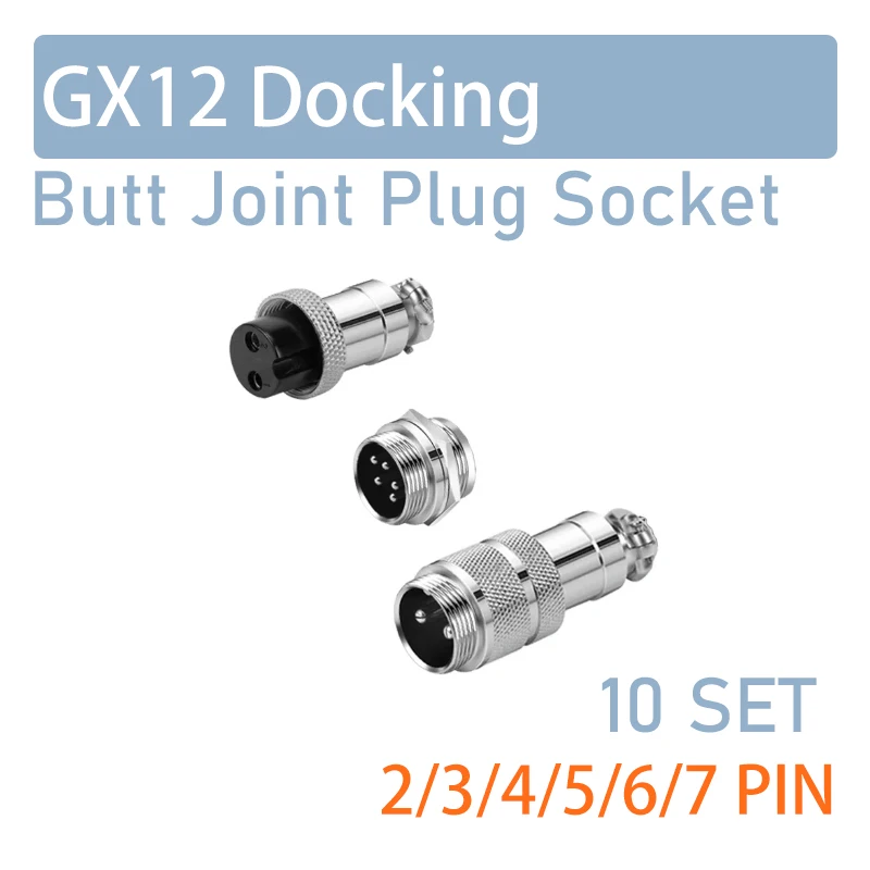 10-Pcs-GX12-Aviation-Circular-Connector-2-Pin-3pin-4pin-5pin-6pin-7pin ...