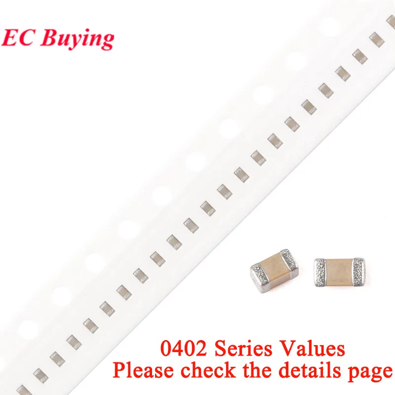100pcs-0402-SMD-Chip-Multilayer-Ceramic-Capacitor-0-5pF-10uF-10pF-100pF ...
