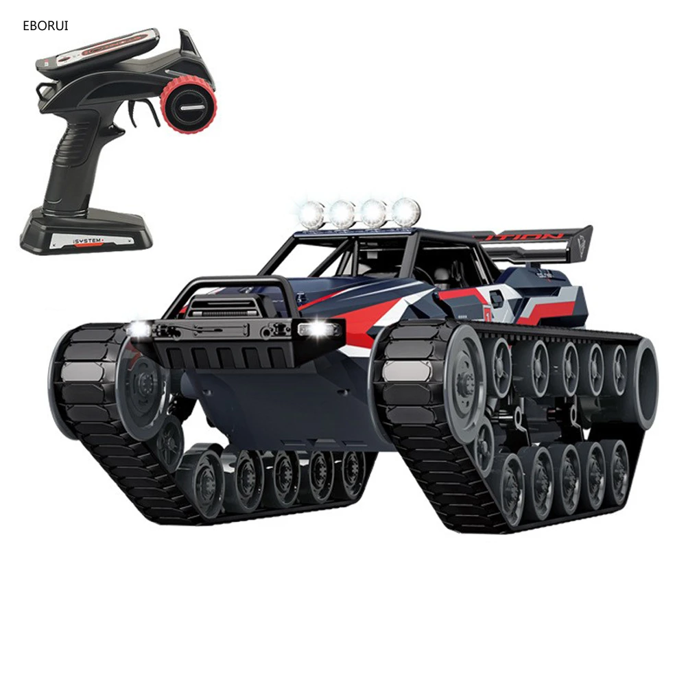 JJRC Q111 Spraying RC Tank Car 1:12 Scale 2.4GHz All Terrain RC Crawler ...