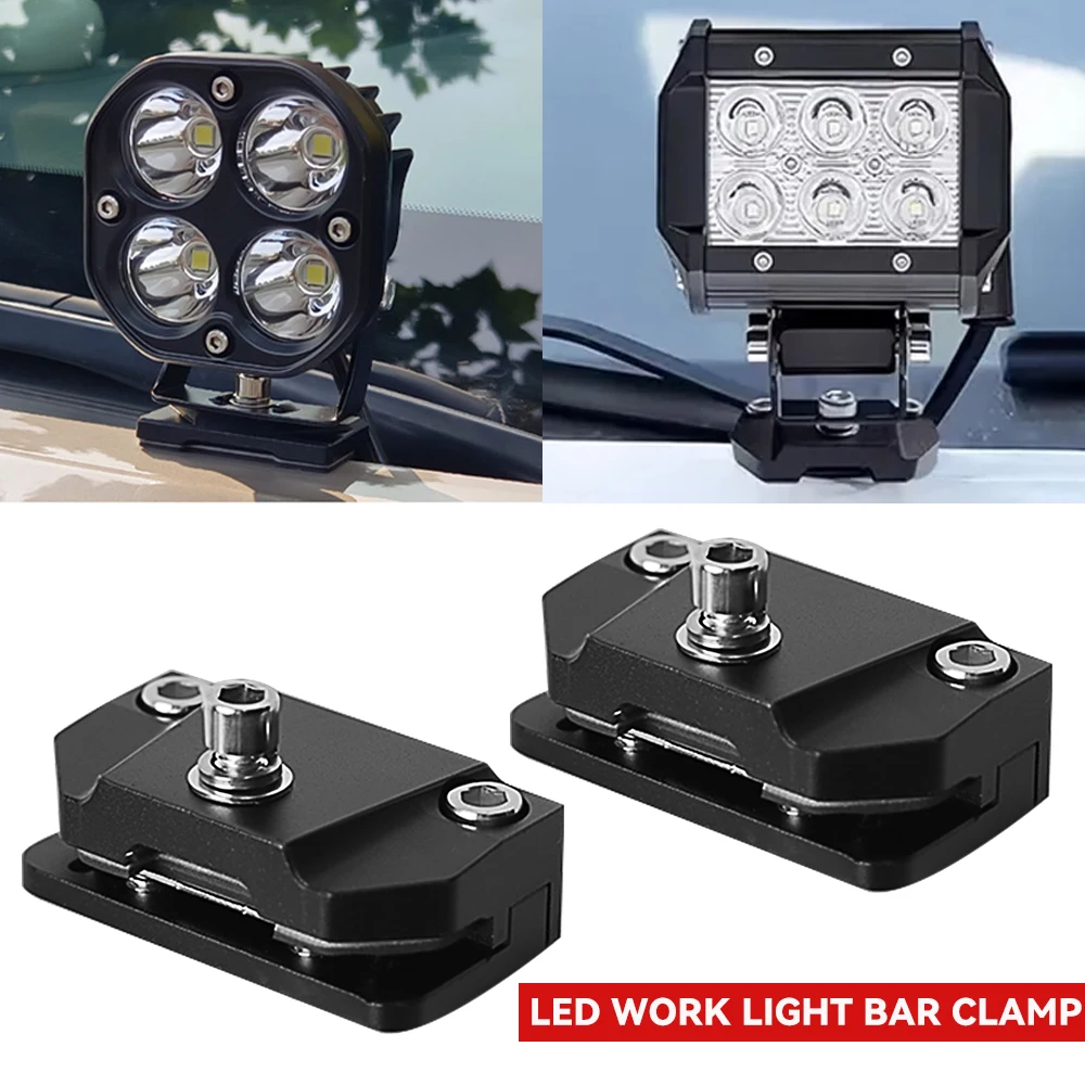 LED Headlight Holder Flood For Car Off Road 4x4 Auto Boat Lights Clamp ...