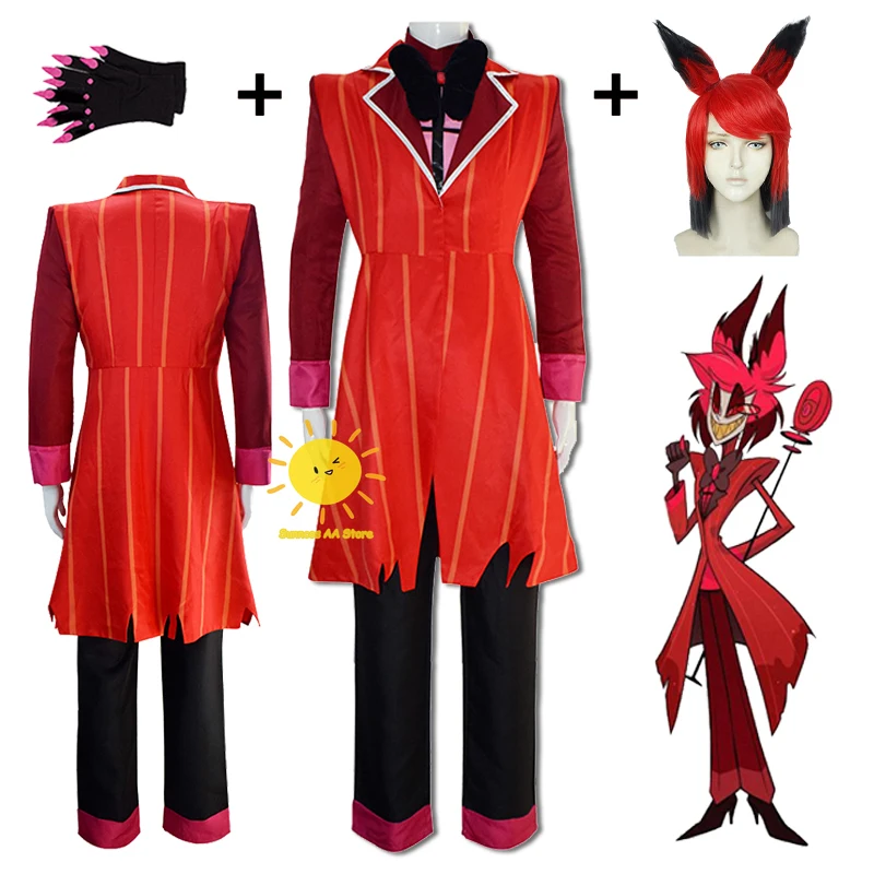 Hotel-Alastor-Cosplay-Costumes-Hazbin-Uniform-Red-Jacket-Uniform ...