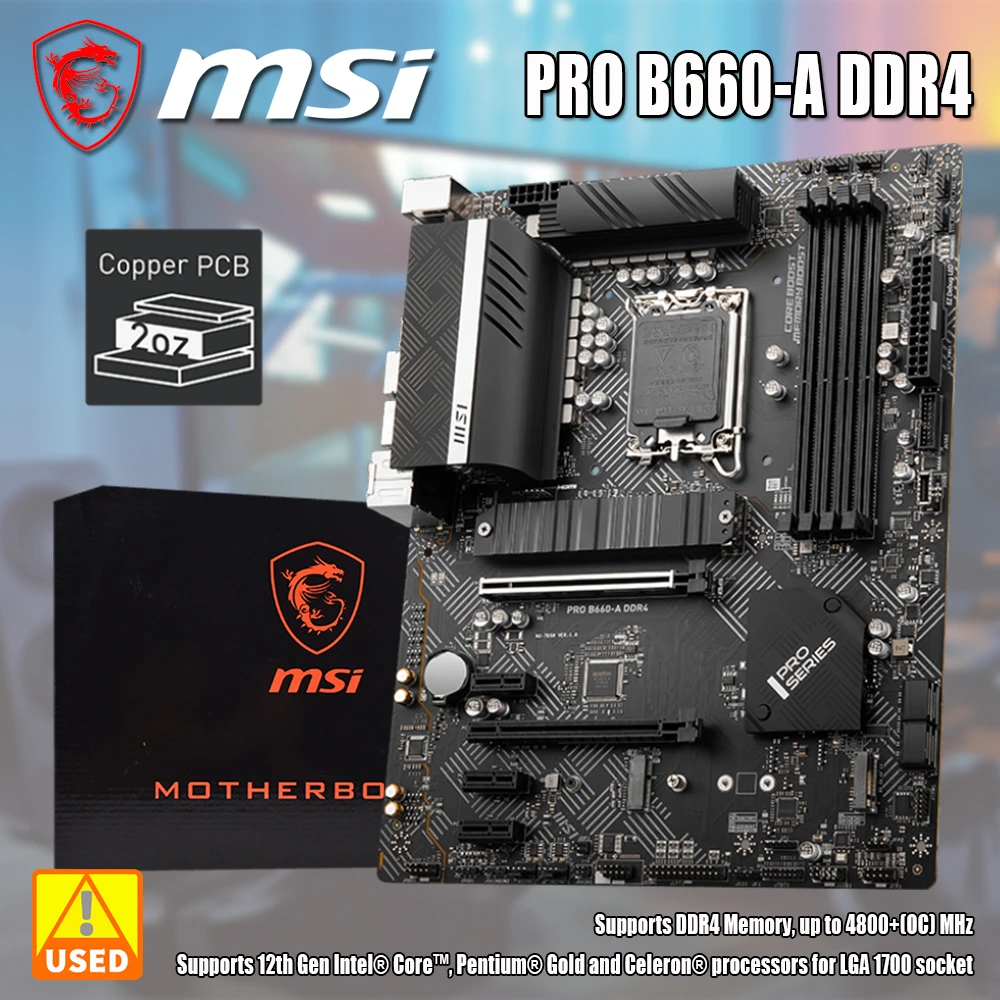 Motherboard MSI PRO B660-A DDR4 (ATX, 12 Gen Intel Core, Soket LGA 1700 ...