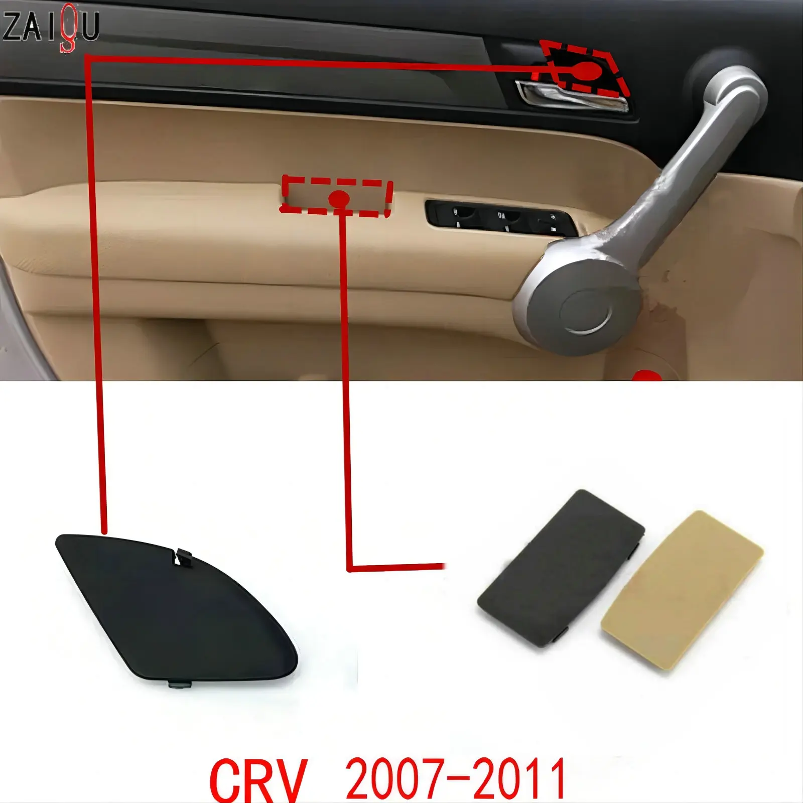 Applicable-to-CRV-2007-2011-Door-inner-armrest-screw-cover-Inner-handle ...