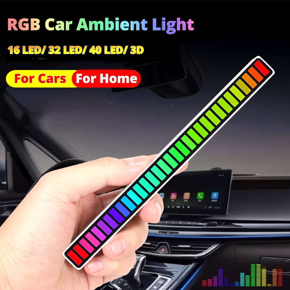 Car-RGB-Sound-Ambient-Light-LED-Bar-Pickup-Rhythm-Lamp-Music-USB ...
