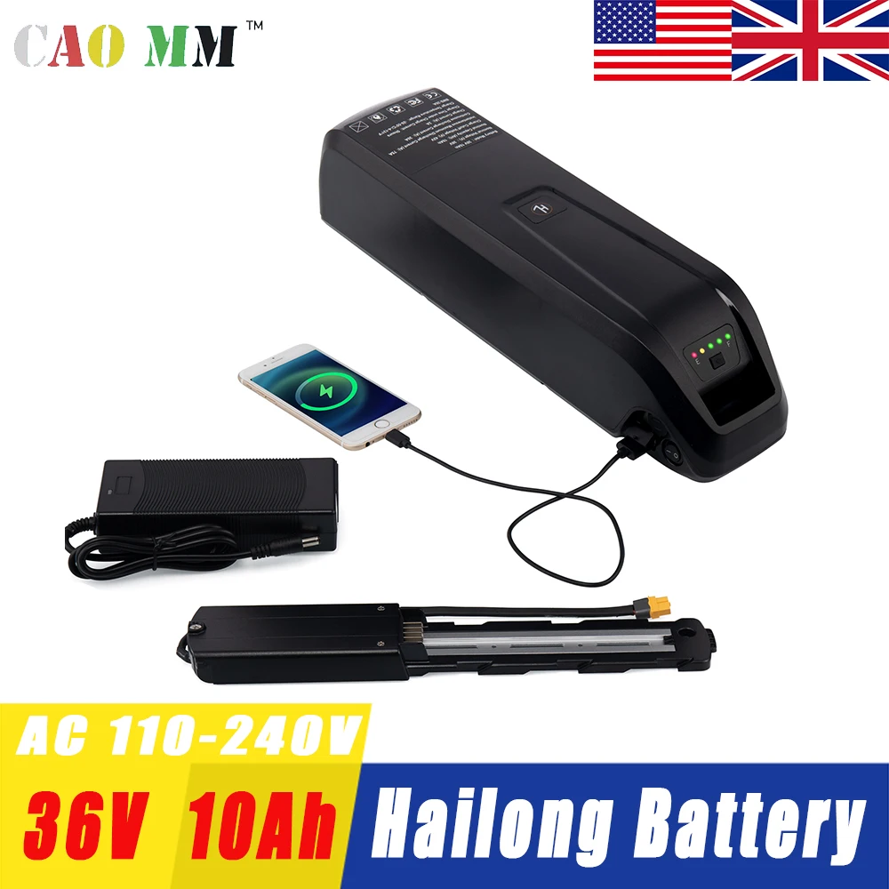 18650 EBike Hailong Battery Tesla 36V 10Ah Electric Bicycle Battery ...