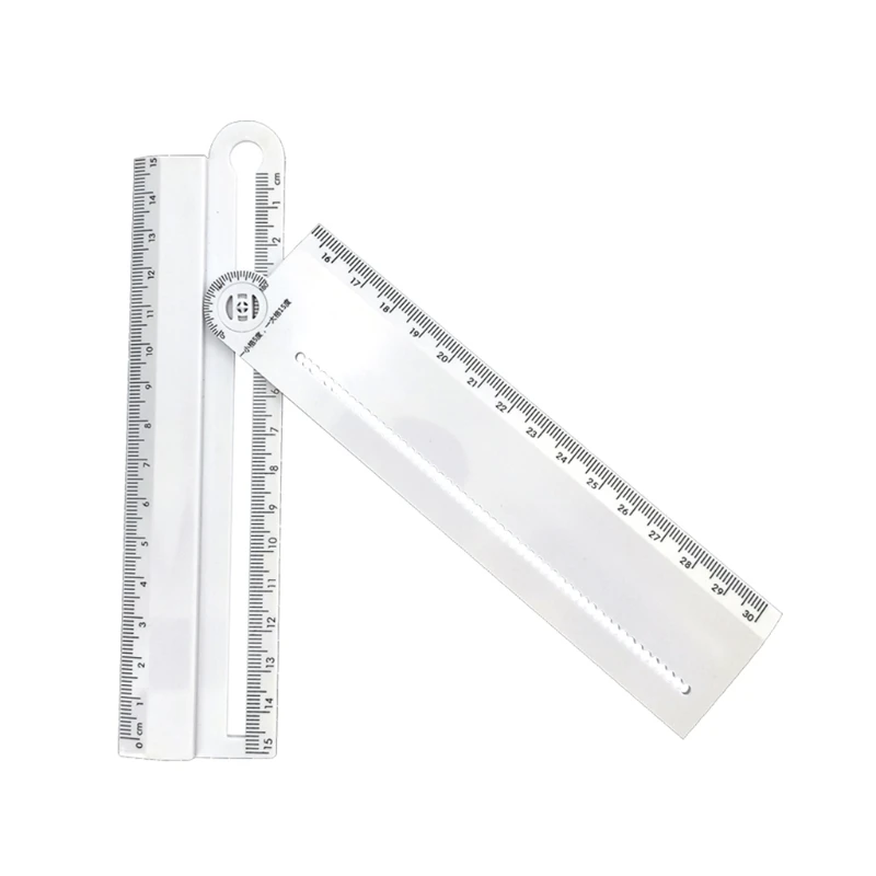 30cm-Transparent-Rectangle-Ruler-Engineering-Office-Architect-and ...