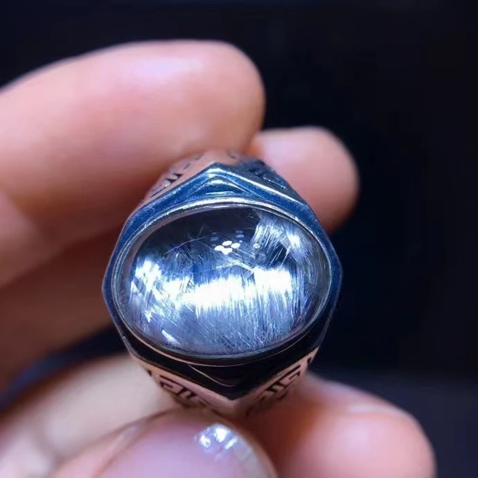Natural-Brookite-Platinum-Rutilated-Quartz-Ring-925-Sterling-Silver ...