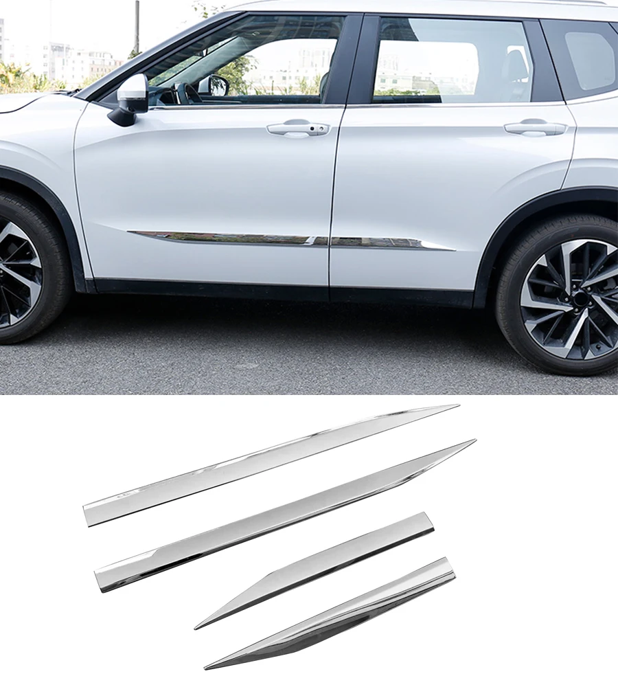 For-Mitsubishi-Outlander-2022-2023-2024-Car-Accessories-ABS-Plastic-Chrome-Side-Door-Body ...