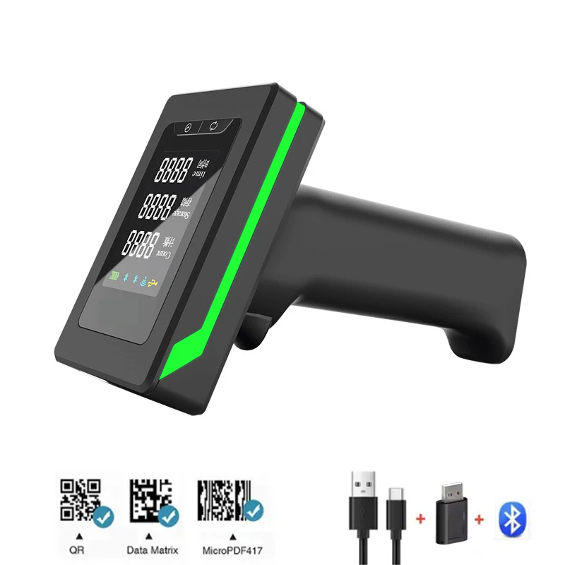 Handheld-Barcode-Scanner-Bluetooth-1D-2D-QR-Bar-Code-Reader-PDF417-for ...