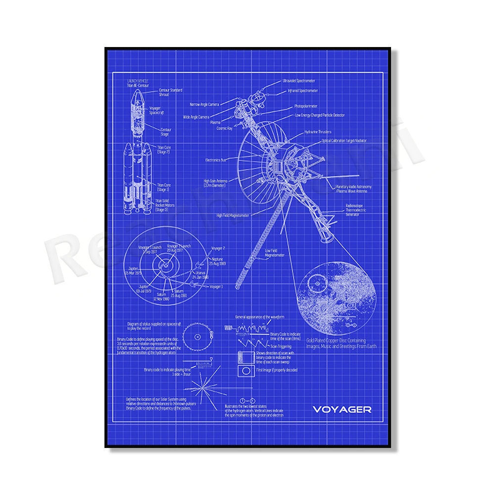 Voyager 1 Disk Schematic