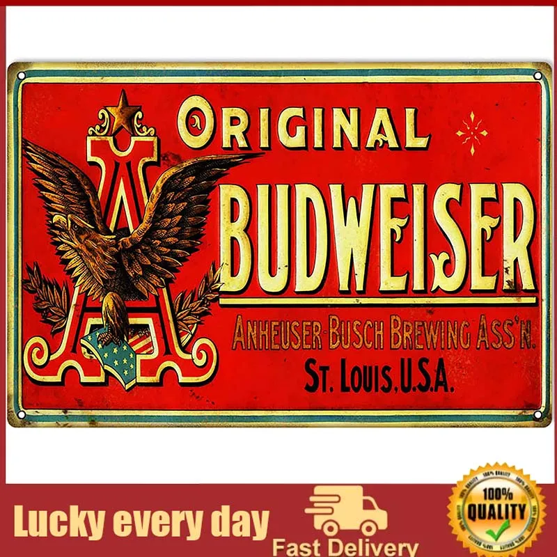 Original-Budweiser-Beer-Sign-Funny-Tin-Sign-Bar-Pub-Diner-Cafe-Wall ...