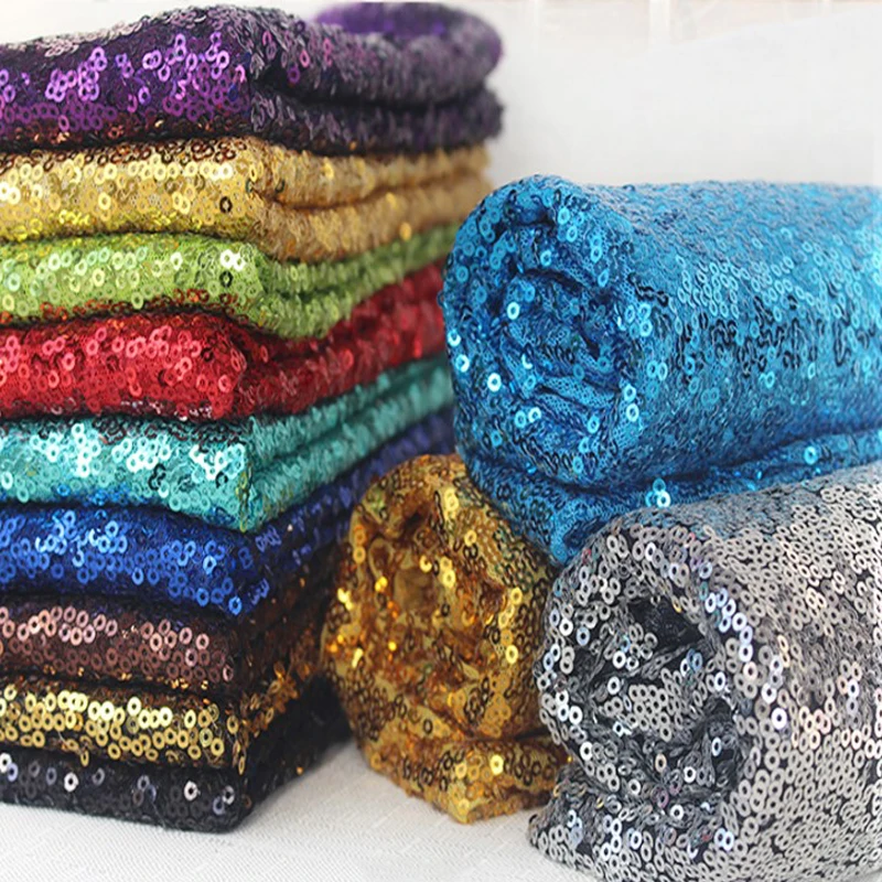 3-5-10m-Sparkly-3mm-Sequin-Glitter-Fabric-For-Party-Backdrop-Decor-or ...