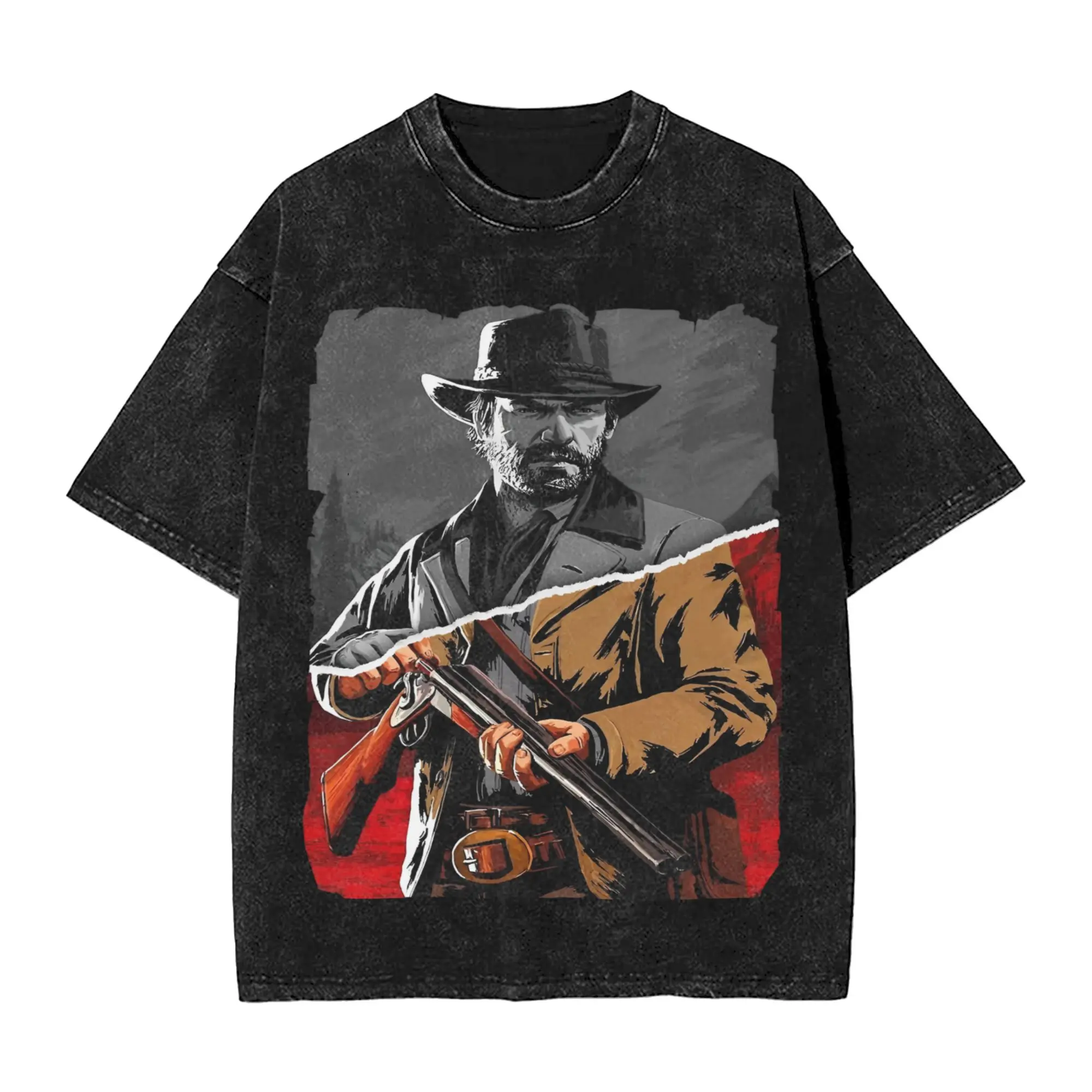 Red Dead Redemptions 2 T Shirt Film Hippie T-Shirts Short-Sleeved ...