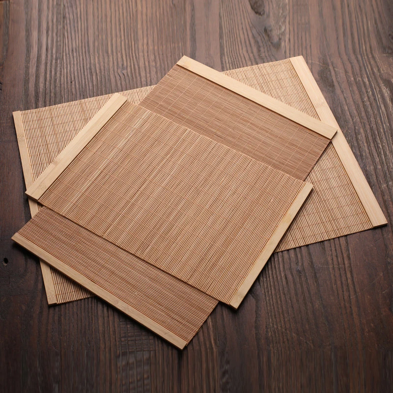 Natural-Bamboo-Table-Runner-Placemat-Tea-Mats-Table-Cup-Pad-Placemat ...