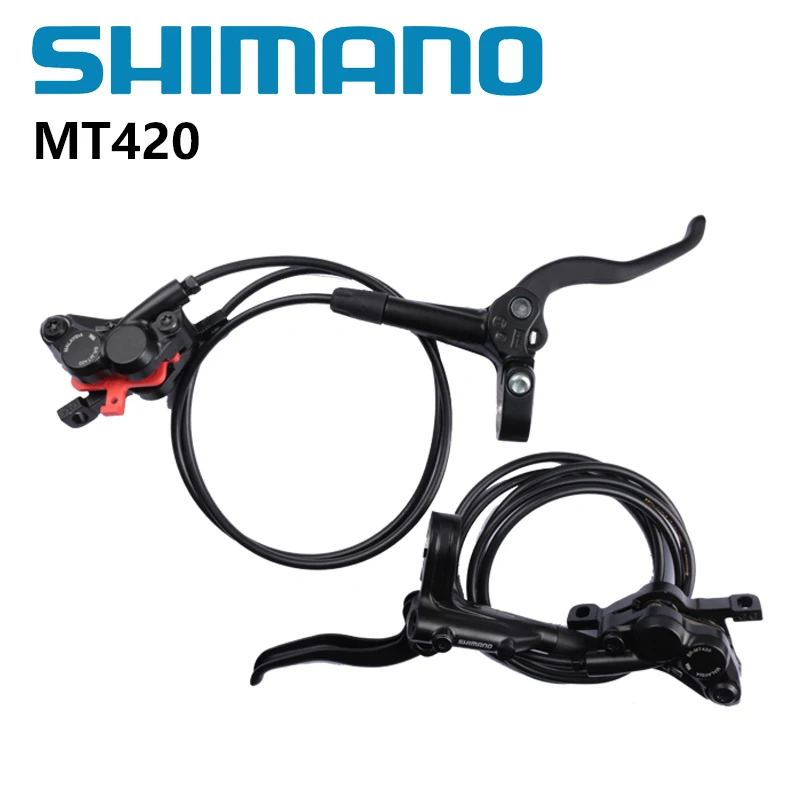 SHIMANO DEORE M4100/MT420 Hydraulic Disc Brake Set with BL M4100/MT420 ...