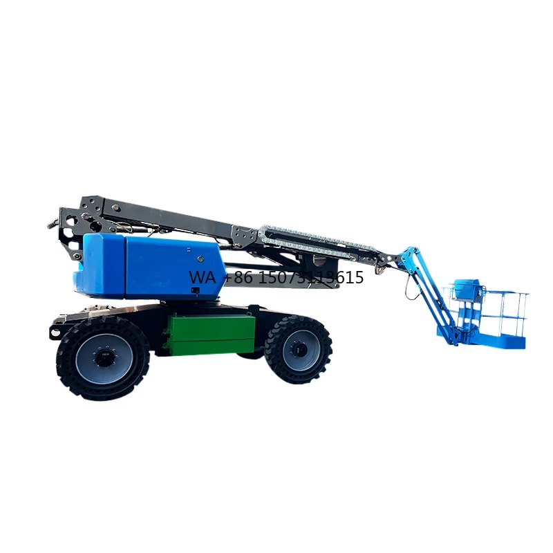 8m-22m Electric/Diesel Articulated Lift Boom Arm Platform Man Aerial ...