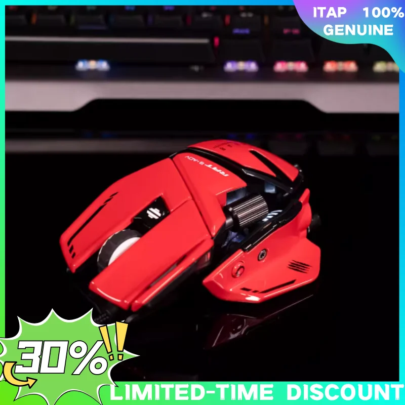 MADCATZ RAT8+ Wired Mechanical Mouse 11 Key Programming Button Mice ...