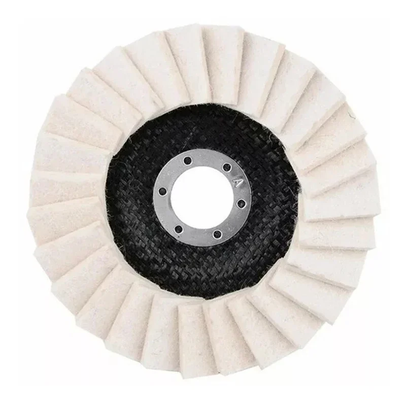 125mm-Wool-Polishing-Wheel-Flap-Felt-Louver-Disc-Wheel-Angle-Grinder ...