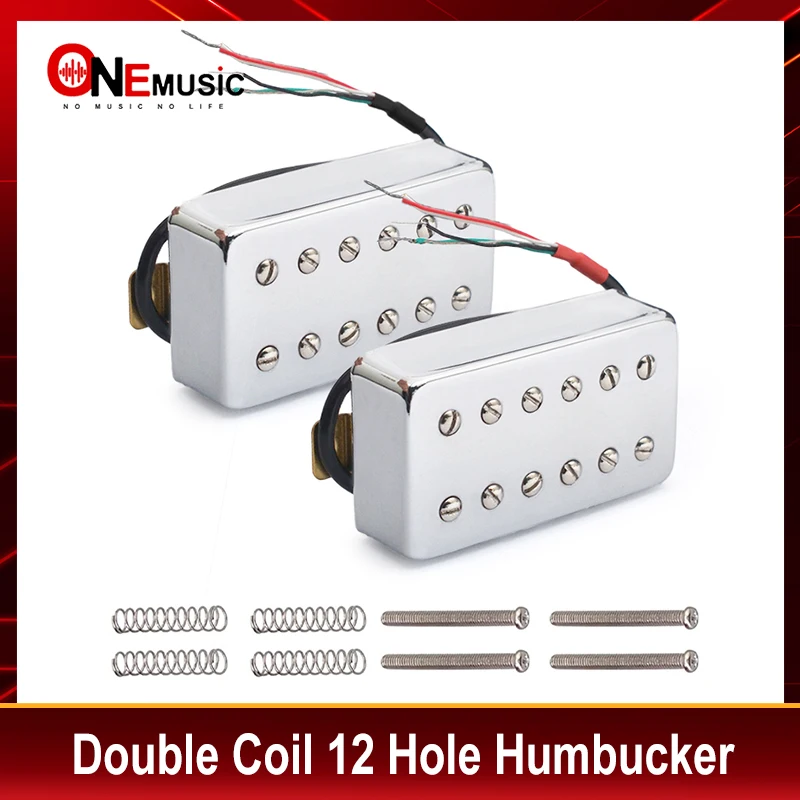 Bobina dupla 12 buraco humbucker captador para lp guitarra elétrica ...