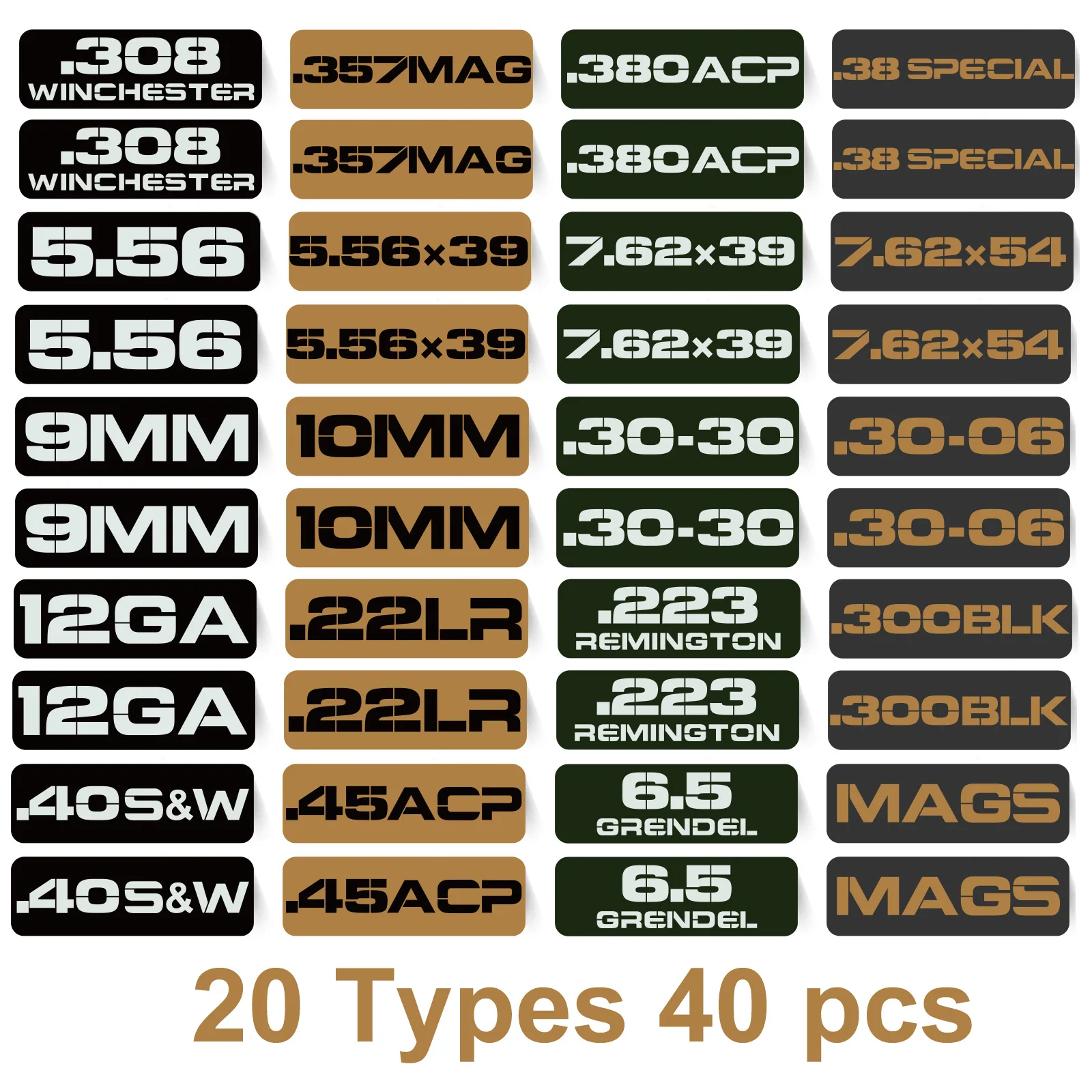 Ammo Can Decals 357 Sig