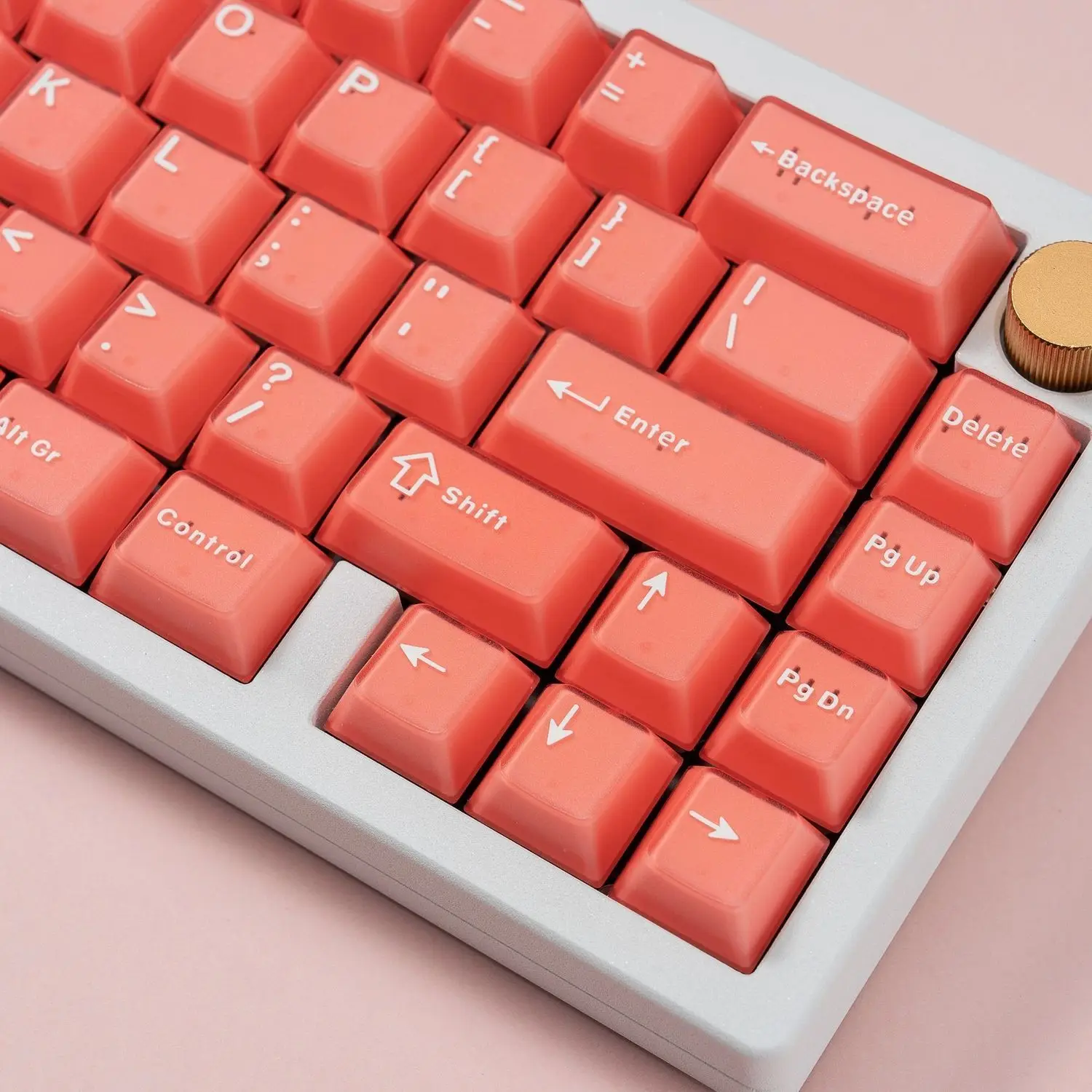 Cherry Profile 114 Keys Double Shot Keycaps Set Orange Red ...
