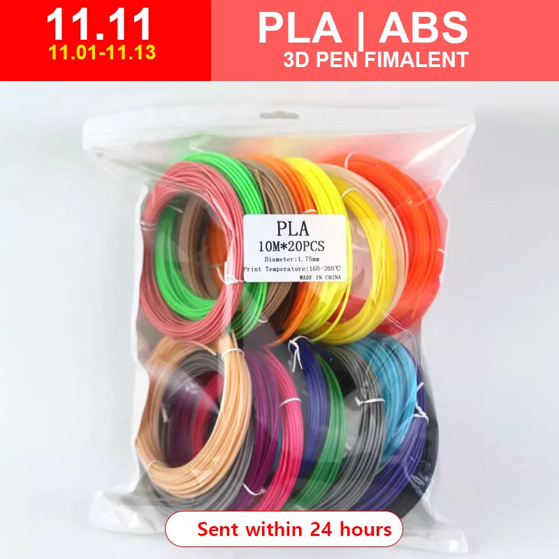 Pla/abs 3d Pen Filament 10/20 Rolls 10m Diameter 1.75mm 200m Plastic Filament For 3d Pen 3d ...