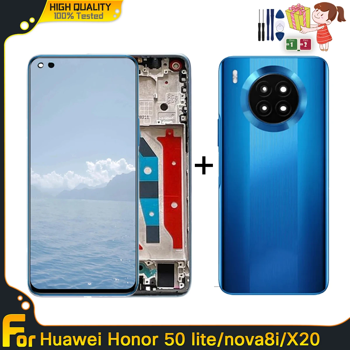 6-67-LCD-For-For-Honor-50-Lite-50Lite-NTN-L22-LCD-Display-Touch-Screen ...