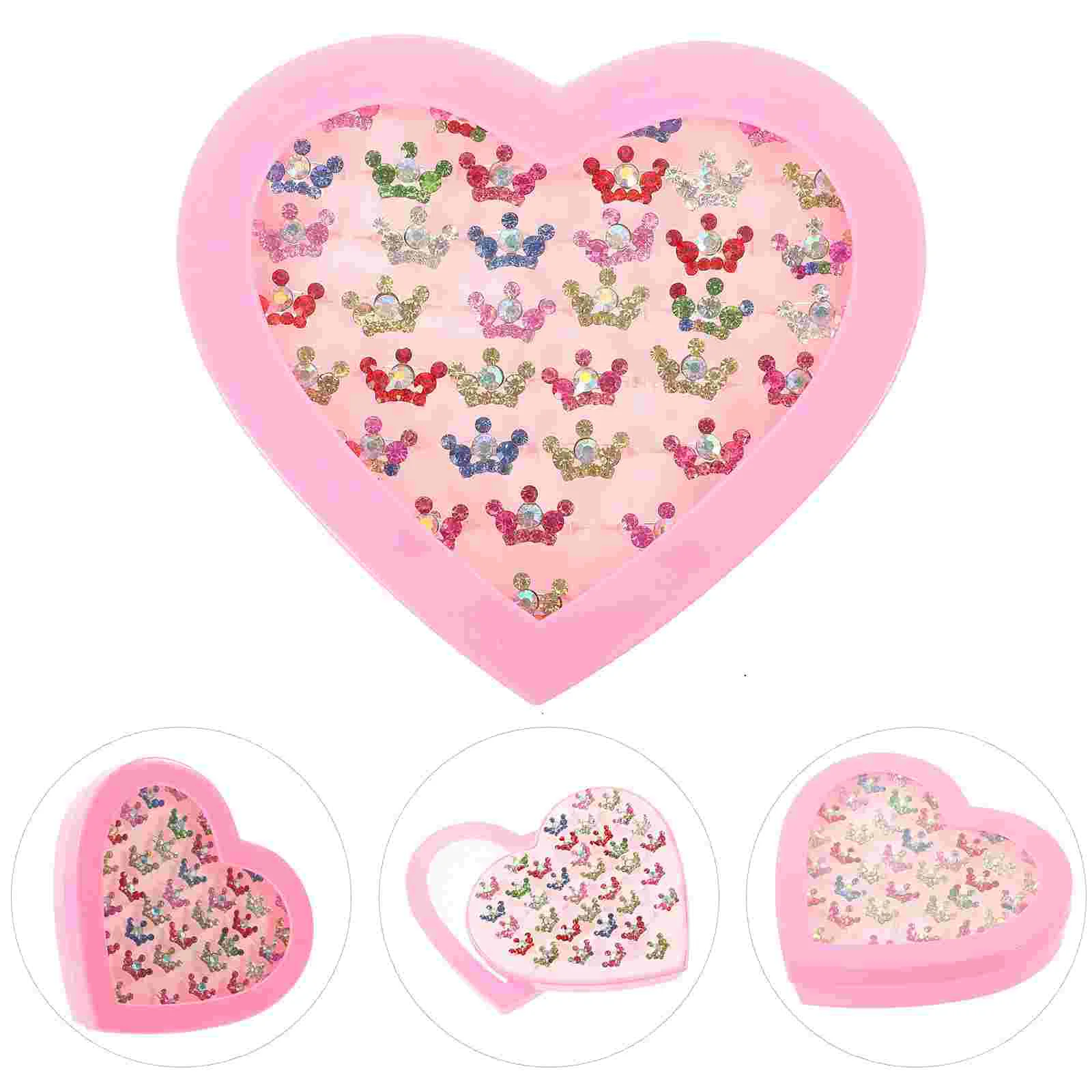 Girls-Rings-Ages-8-12-Crown-Shape-Kids-Costume-Jewlery-Cartoon-Toddler ...