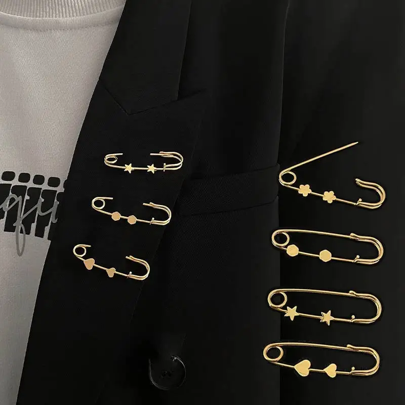 Women-Brooches-Heart-Beads-Breastpin-Adjustable-Waist-Pins-Tightener ...