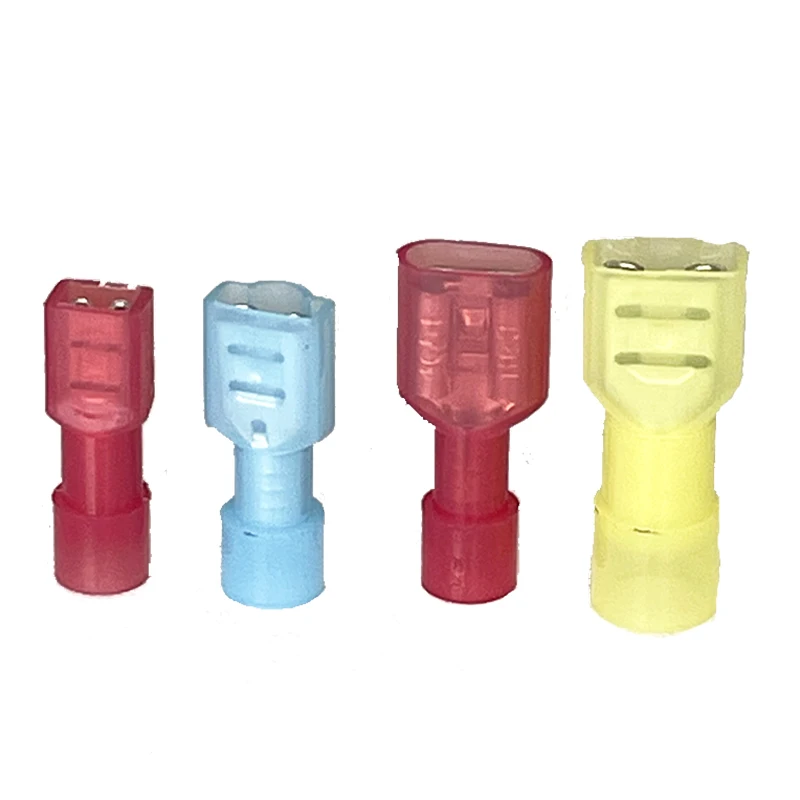 50PCS-MDFN-FDFN-NYLON-Male-Female-Insulated-Crimp-Terminal-Electrical ...