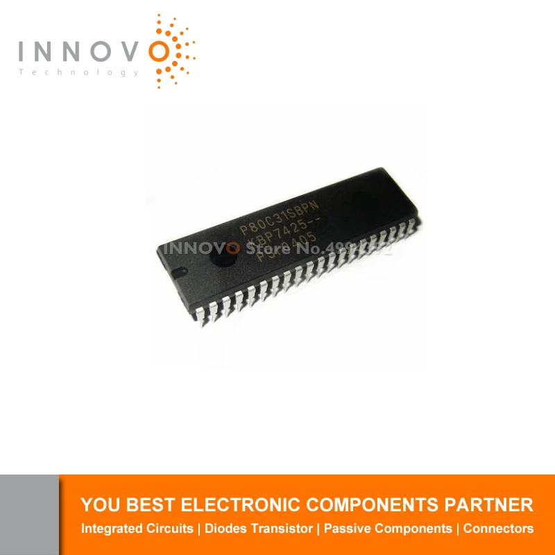 Innovo 5pcs/lot P80c31sbpn P80c31sbaa Dip-40 Plcc-44 Free Shipping New ...